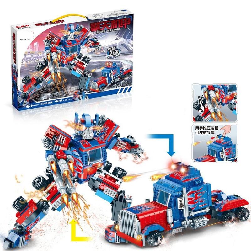 429 Pieces Robot Transforming Car Building Block Set (6-12 Years) – Snooplay