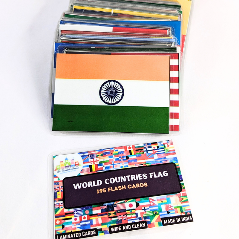 Buy World Flags Flash Cards - 195 Countries Flags (7-13 Years) on ...
