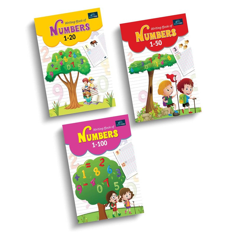 Writing Books for Kids (Set of 3) - Writing Book of Numbers (1 - 20 ...