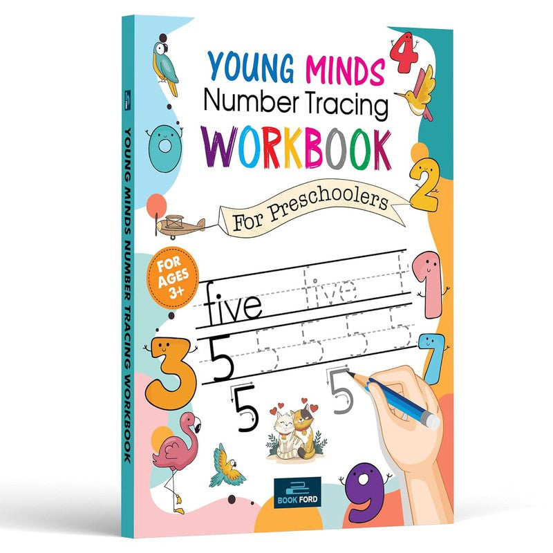 Young Minds Number Tracing Workbook For Kids – Snooplay