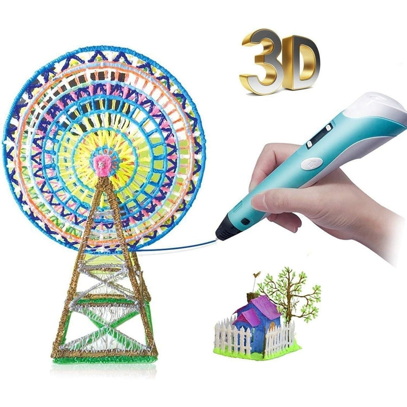 Buy 3D Pen-2 Intelligent Printing Pen Drawing Toy With 1.75MM PLA Filaments - Refills 10mm Each ...