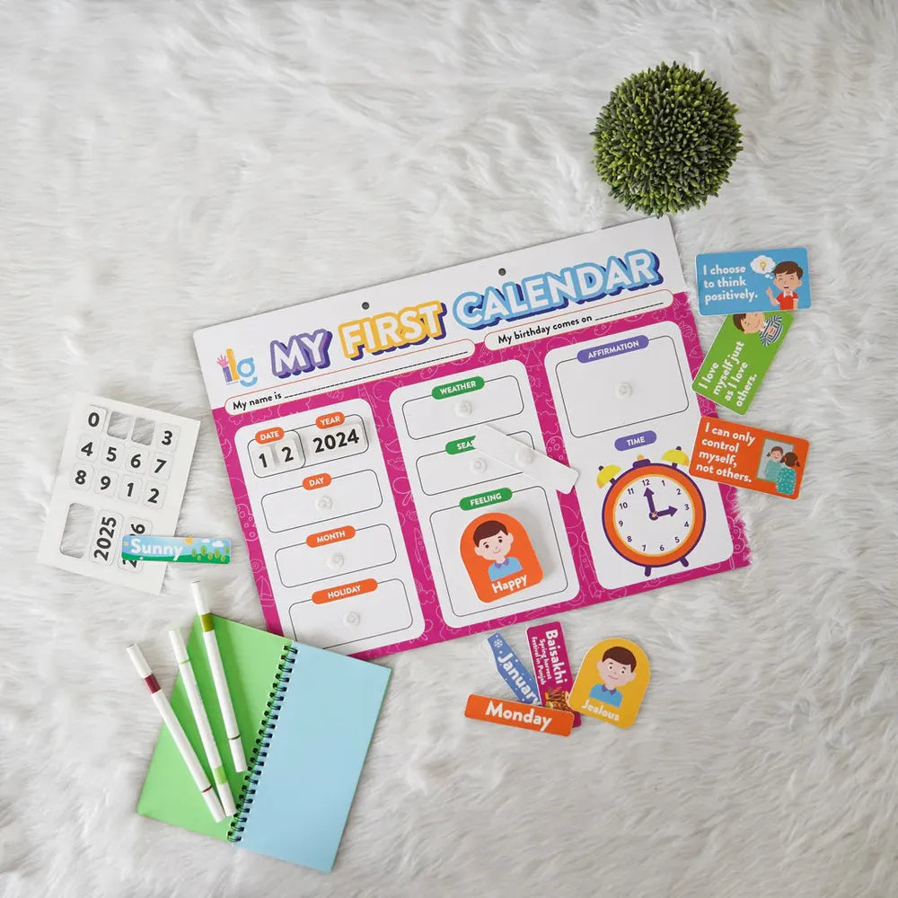 Ilearnngrow My First Home Calendar – Fun & Interactive Calendar for Ki ...