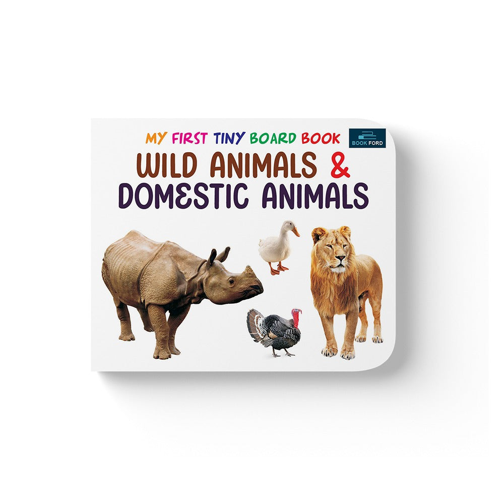 My First Tiny Board Book - Wild Animals & Domestic Animal Books For Ki ...