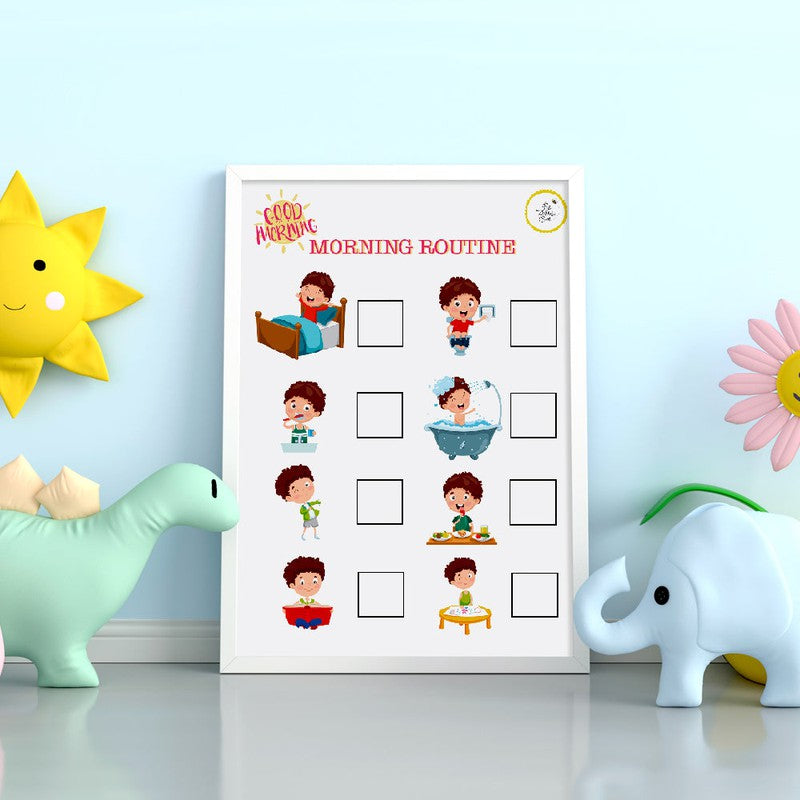 Morning Routine Poster - Boy – Snooplay