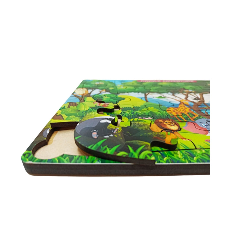 Buy Wooden Jigsaw puzzle - Jungle (3-4 Years) on Snooplay India