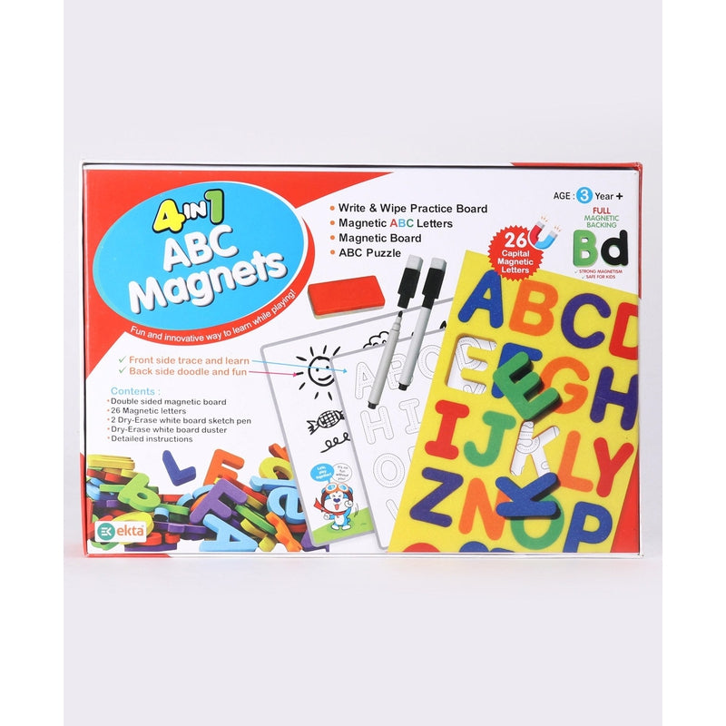 Buy Ekta 4-in-1 ABC Magnets Board Game (2-5 Years) on Snooplay India