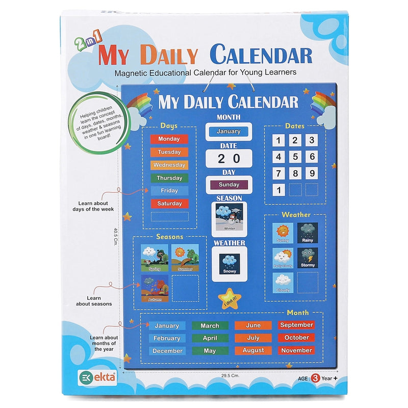 Buy Ekta 2 in 1 My Daily Calendar (3-8 Years) on Snooplay India
