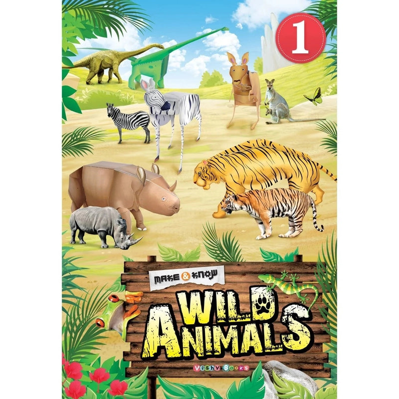 Buy Wild Animals - 1 DIY STEAM Book (3-6 Years) on Snooplay India