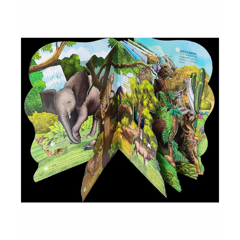 Buy The World of Land Animals Pop Up STEAM Book on Snooplay India