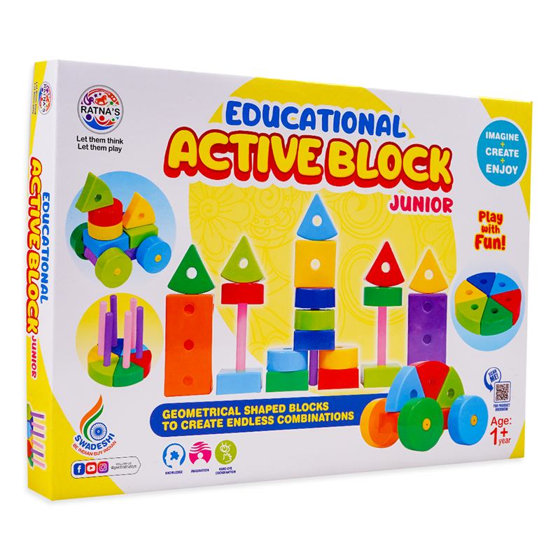 Buy Active Block Junior -Block & Construction Game on Snooplay Online India