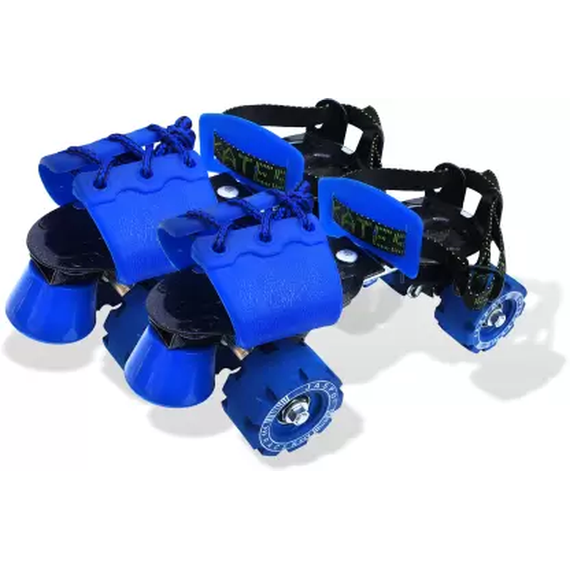Buy Jaspo Racer Adjustable Rubber Wheel Skates Size 1-8 UK - Blue | (6 ...