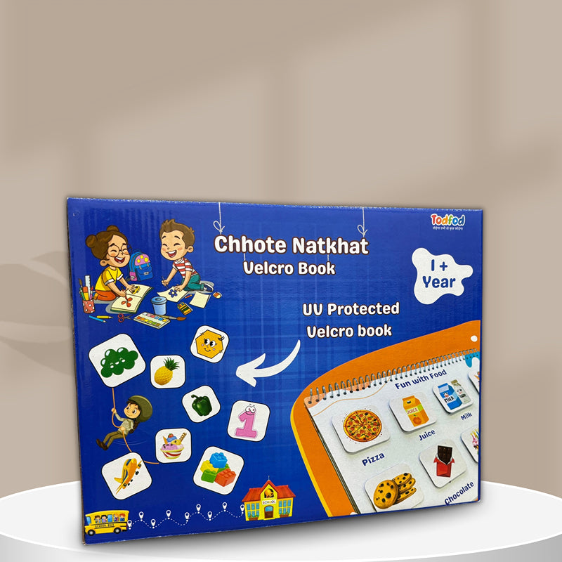 Buy All in One Velcro Learning Book | Shapes, Colors, Fruits & More (2 ...