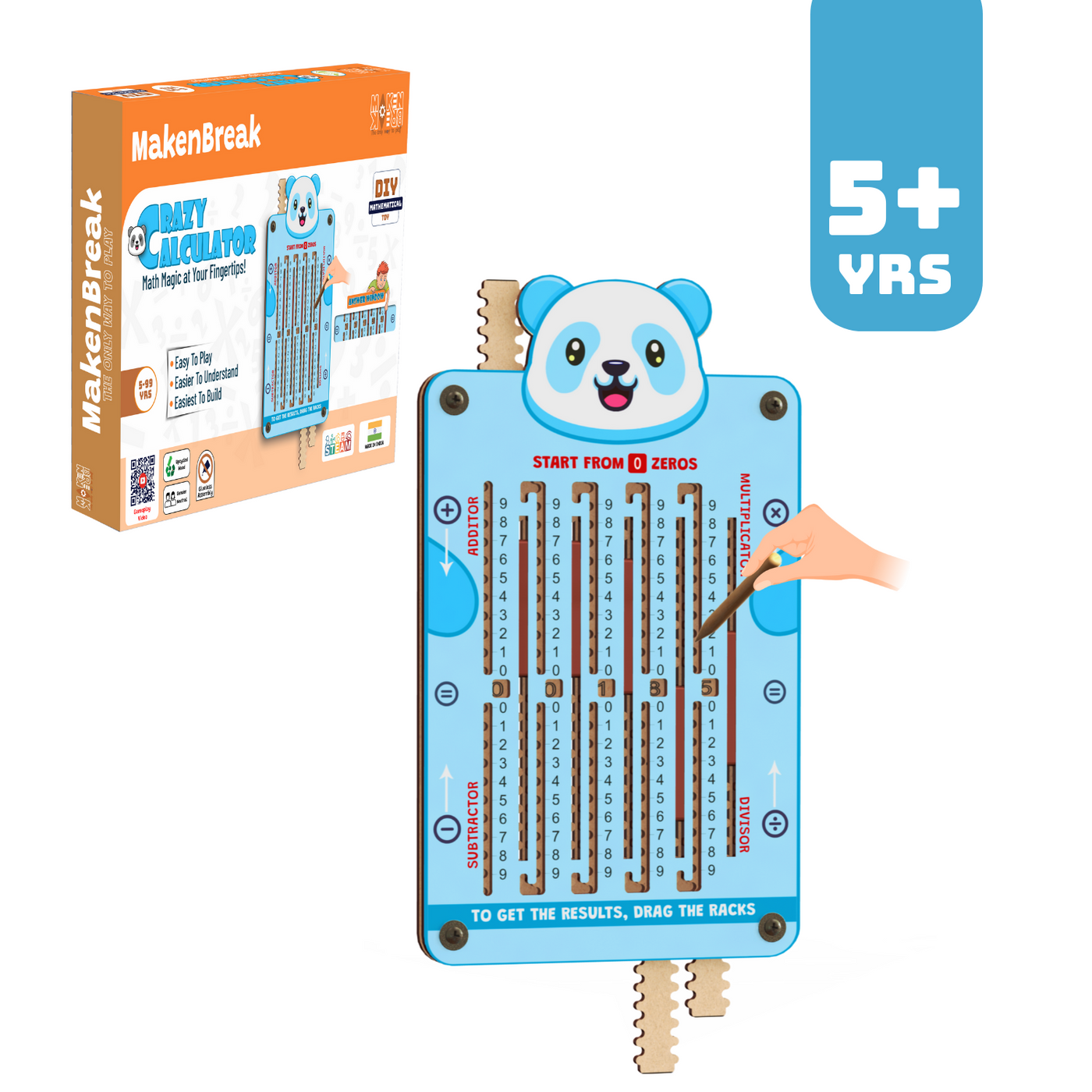 Buy DIY Compact Crazy Calculator - Math Magic at your Fingertips Kit (5 ...