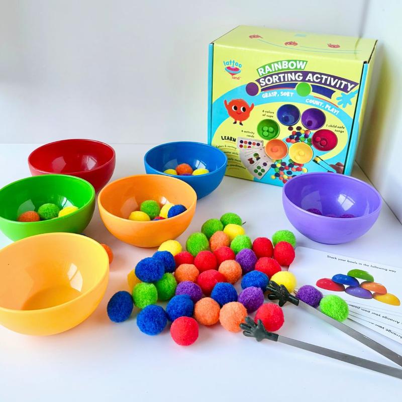 Buy Rainbow Colours Balls Sorting Game (2-5 Years) on Snooplay India