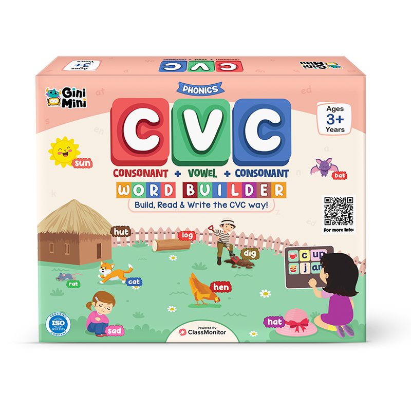 Buy CVC Word Builder Game - Whiteboard, Letter & Image Tiles (3-6 Years ...