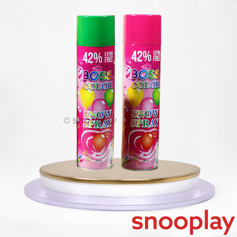 Buy Set of 5 Non Toxic Snow Spray - 750ML Each | Assorted Colors on ...