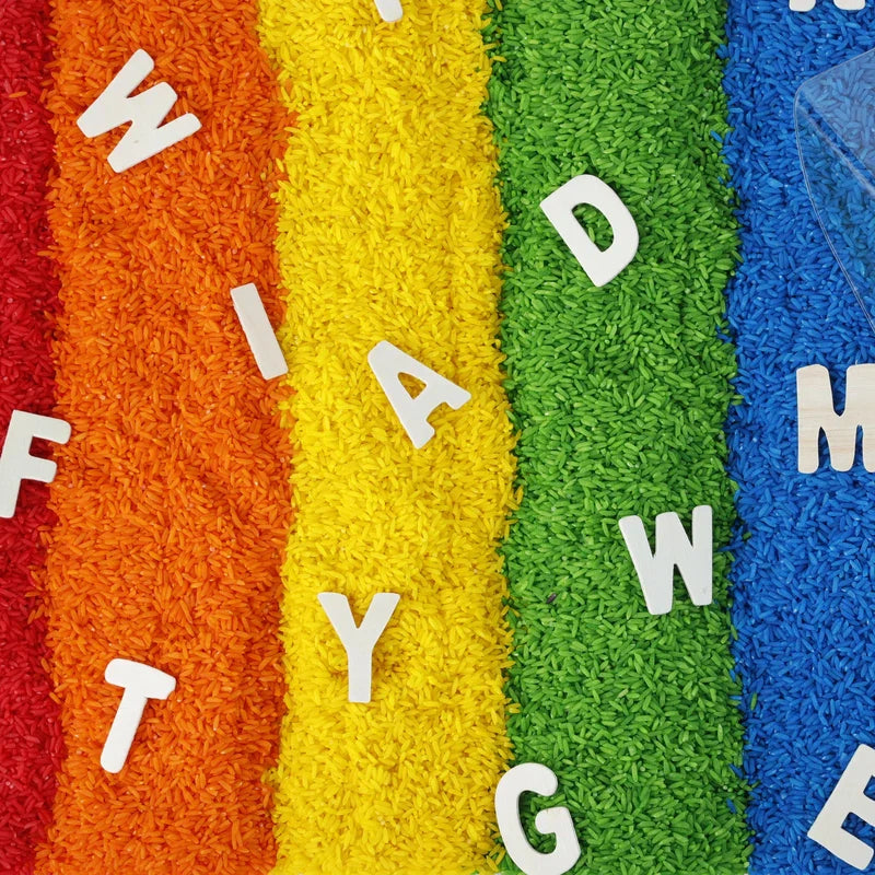 Wooden Letters | 26 Alphabet | Learn Phonics | Sensory Bins for Kids ...