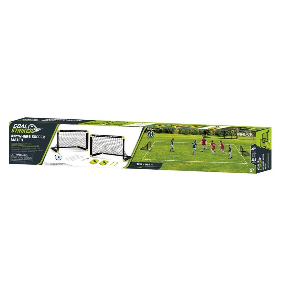 Innov8 Anywhere Soccer Match Set - Folding Goals, Pitch Marker & Ball ...