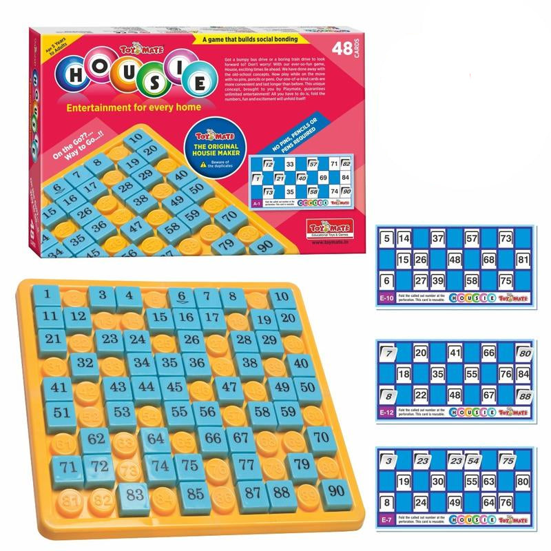 Buy Reusable Bingo Tambola - 48 Foldable Cards (5 Years till Grown Up ...