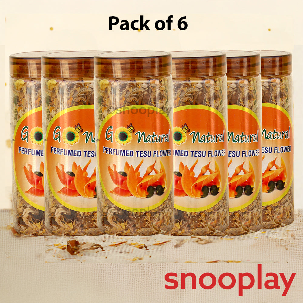 Buy 6 Pack of 100% Natural Dried Palash (Tesu/Kesu) Flowers Box - 100gm ...