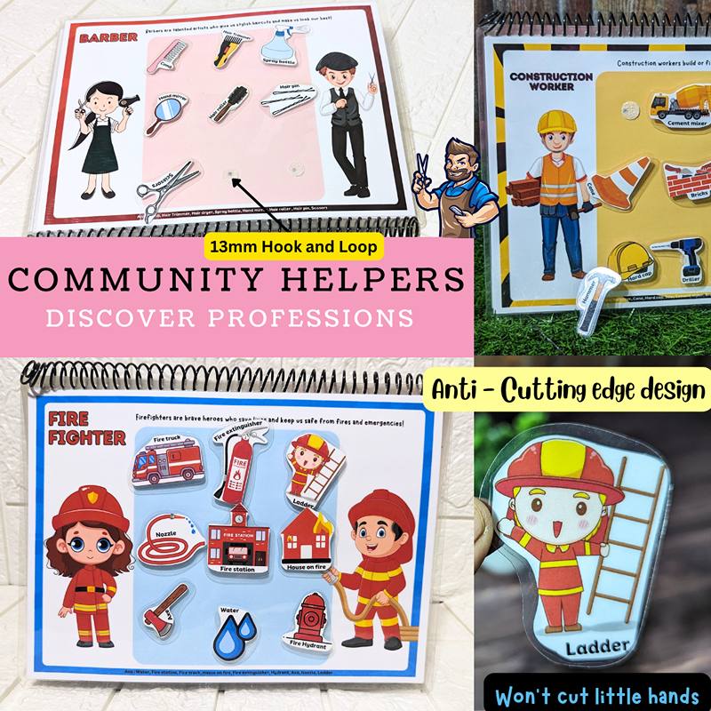 Buy Community Helpers Busy Book on Snooplay India