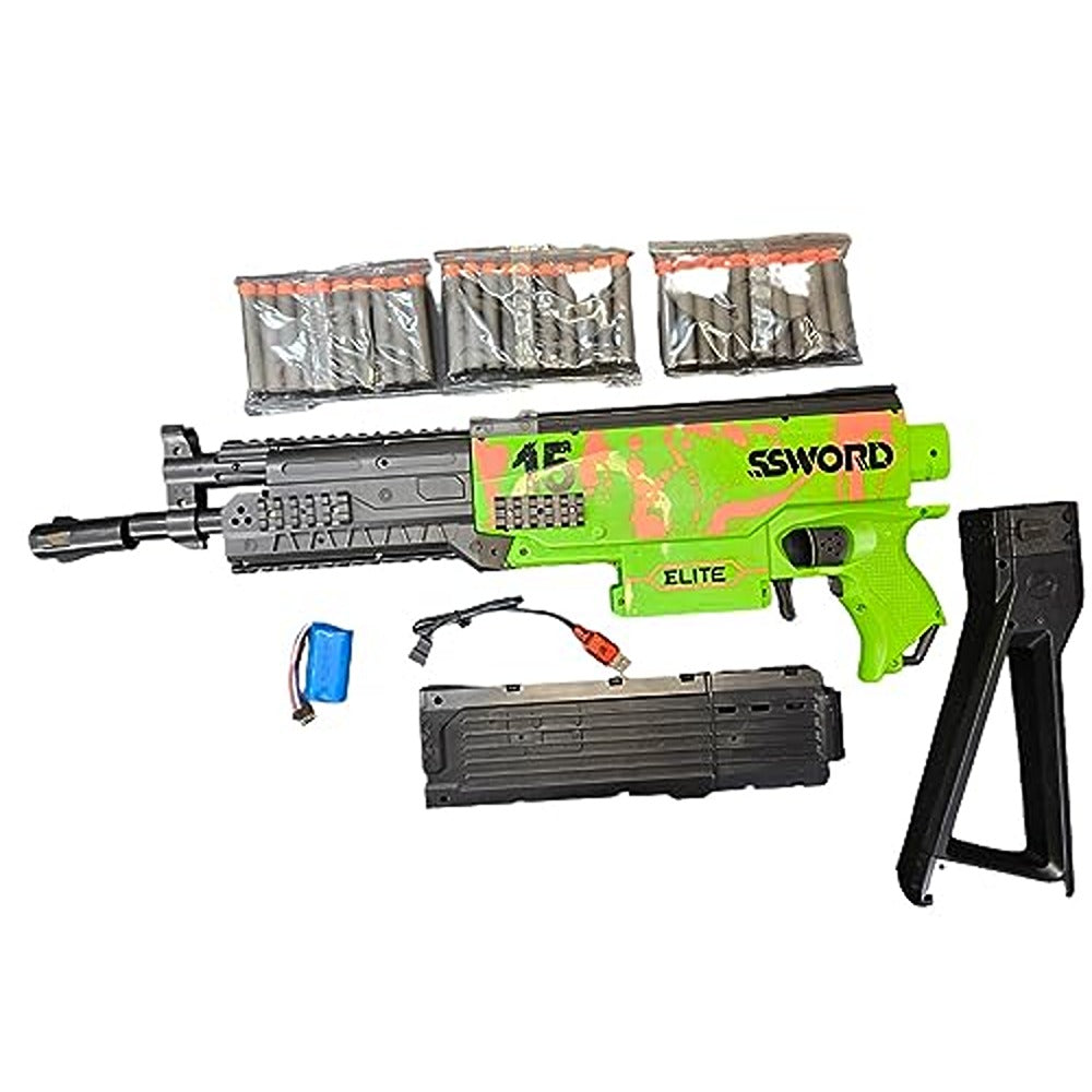 Buy Electric AK47 Toy Gun with Speed Foam Blaster and Speed Plastic ...