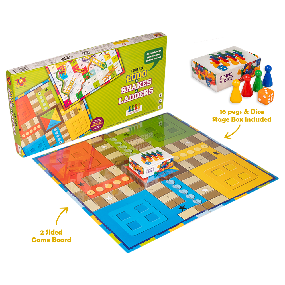 Return Gifts (Pack of 3,5,12) Ludo And Snake & Ladder Jumbo (4 Years t ...