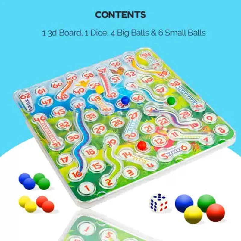 Buy 3D Rolling Snakes & Ladders Strategy Board Game (5-10 Years) on ...