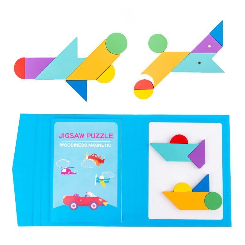 Buy Magnetic Tangram Puzzle with Vehicle Puzzle Book (5-9 Years) on ...