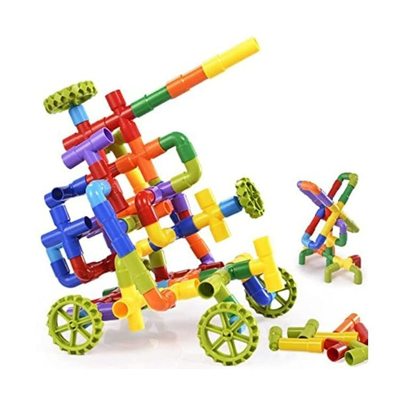 Buy Pipe Blocks Set - 72 Pieces (3-7 Years) on Snooplay India