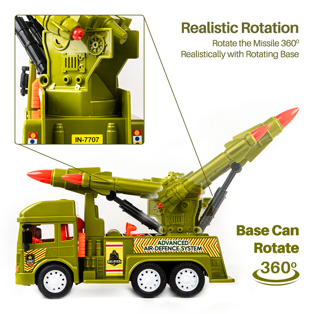 Buy Friction Powered Realistic Missile Launcher Truck Toy on Snooplay India