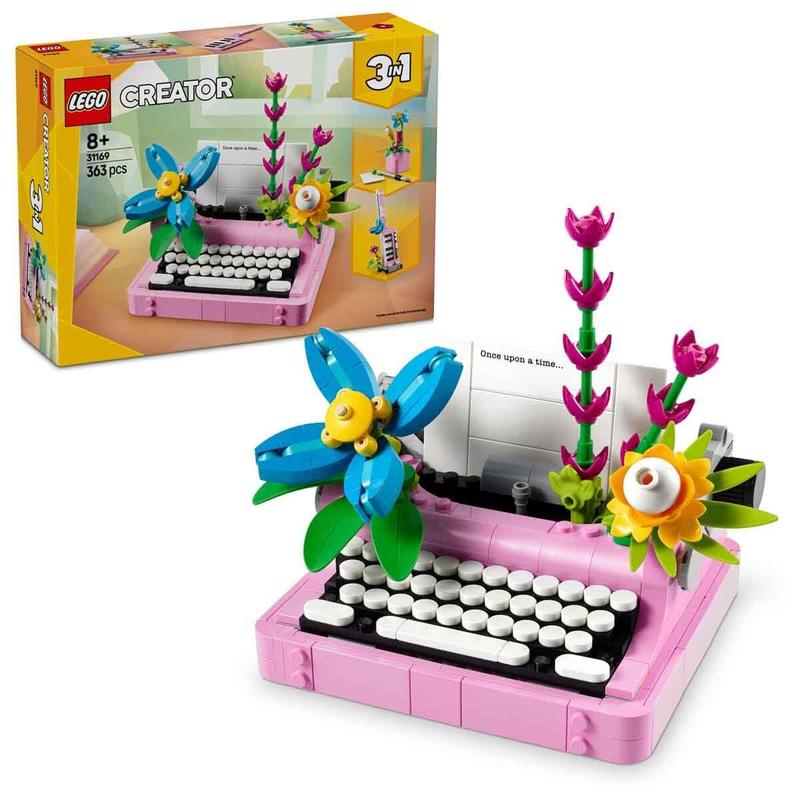 Buy LEGO Creator 3in1 Typewriter with Flowers Toy Building Blocks ...