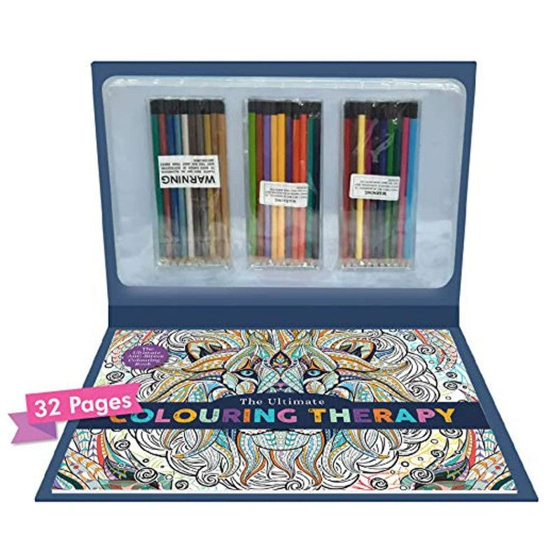 The Ultimate Colouring Therapy Kit: Anti Stress Colouring Art Kit with ...