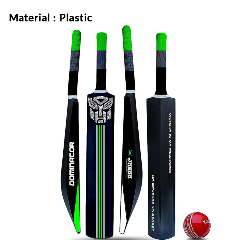 Jaspo Dominator Cricket Bat (1 Plastic Cricket bat, 1 ball) | 12+ Year ...