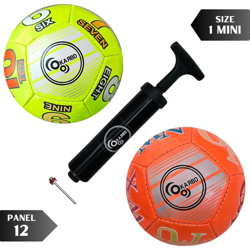 Buy PVC Football with Air Pump & Pin | Size 1 Mini (1-3 Years ...