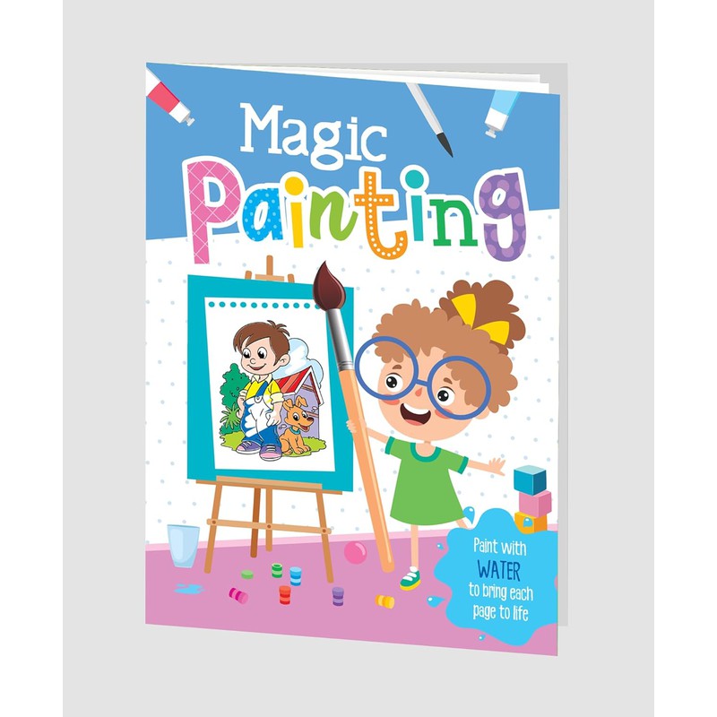 Magic Painting Water Colouring Book with Paint Brush – Snooplay