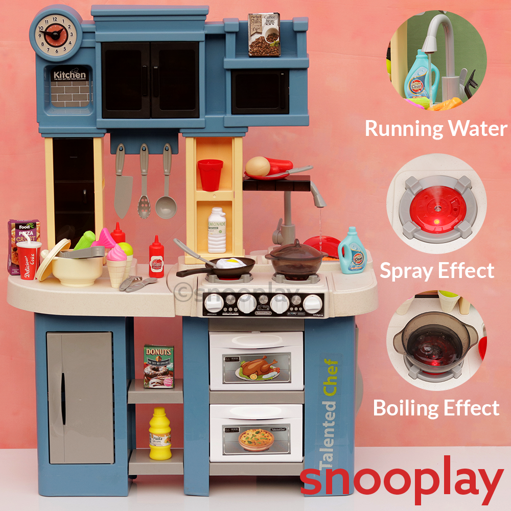 Buy 79-Pieces Realistic Chef Kitchen Play Set with Circular Design ...