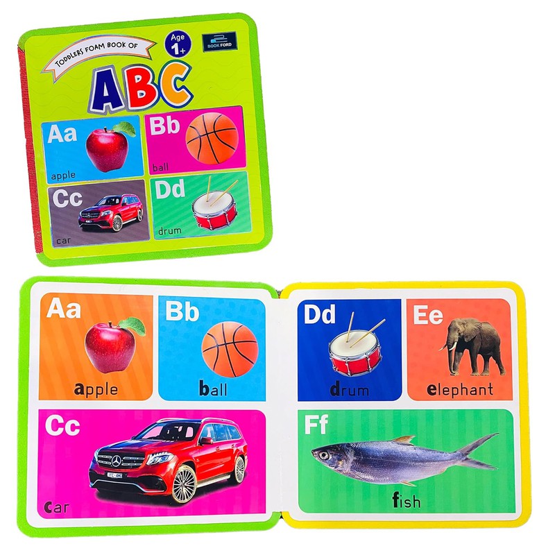 Buy Set of 4 Foam Books - Alphabet, Numbers, Colors & Shapes (1-4 Years ...