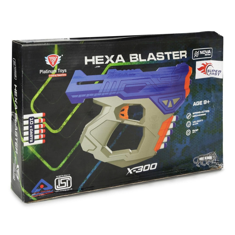 Buy Hexa Blaster with 10 Foam Darts (6-12 Years) on Snooplay India