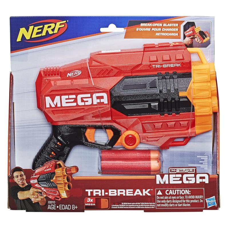 Buy Original Nerf Mega Tri-Break Blaster with 3 Darts (8-12 Years) on ...