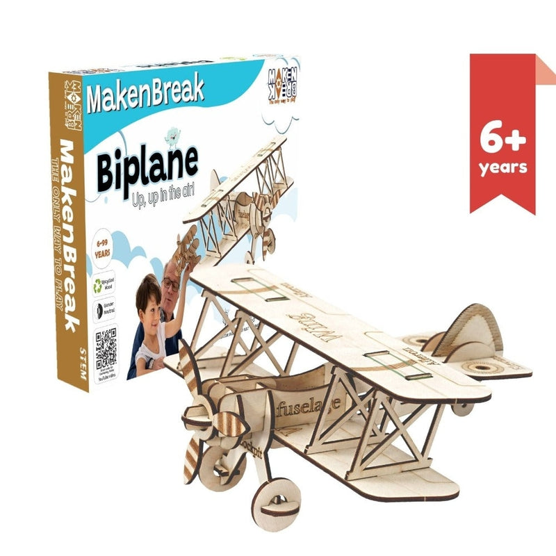Buy DIY STEM Biplane Construction Kit (6-10 Years) on Snooplay India