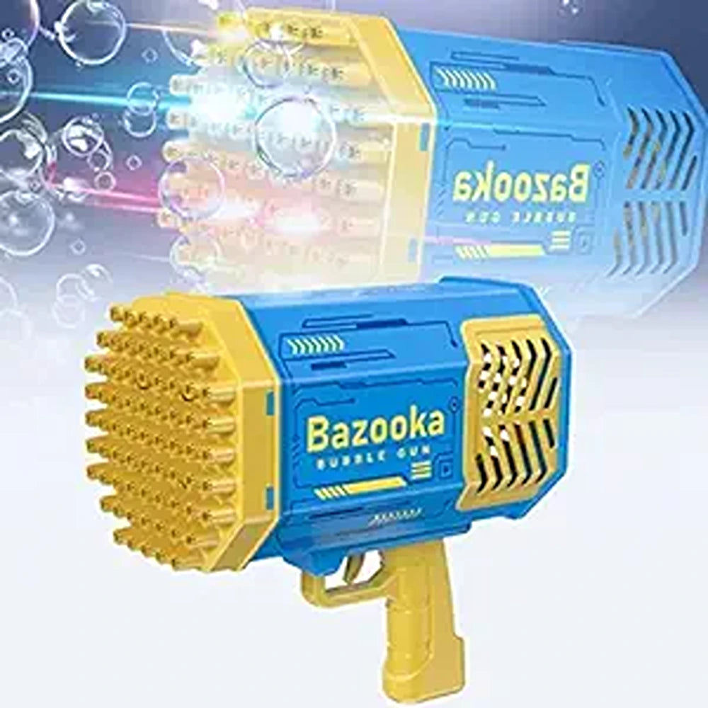 Buy 69 Holes Automatic Bazooka Bubble Blaster | Colourful Lights (3-8 ...