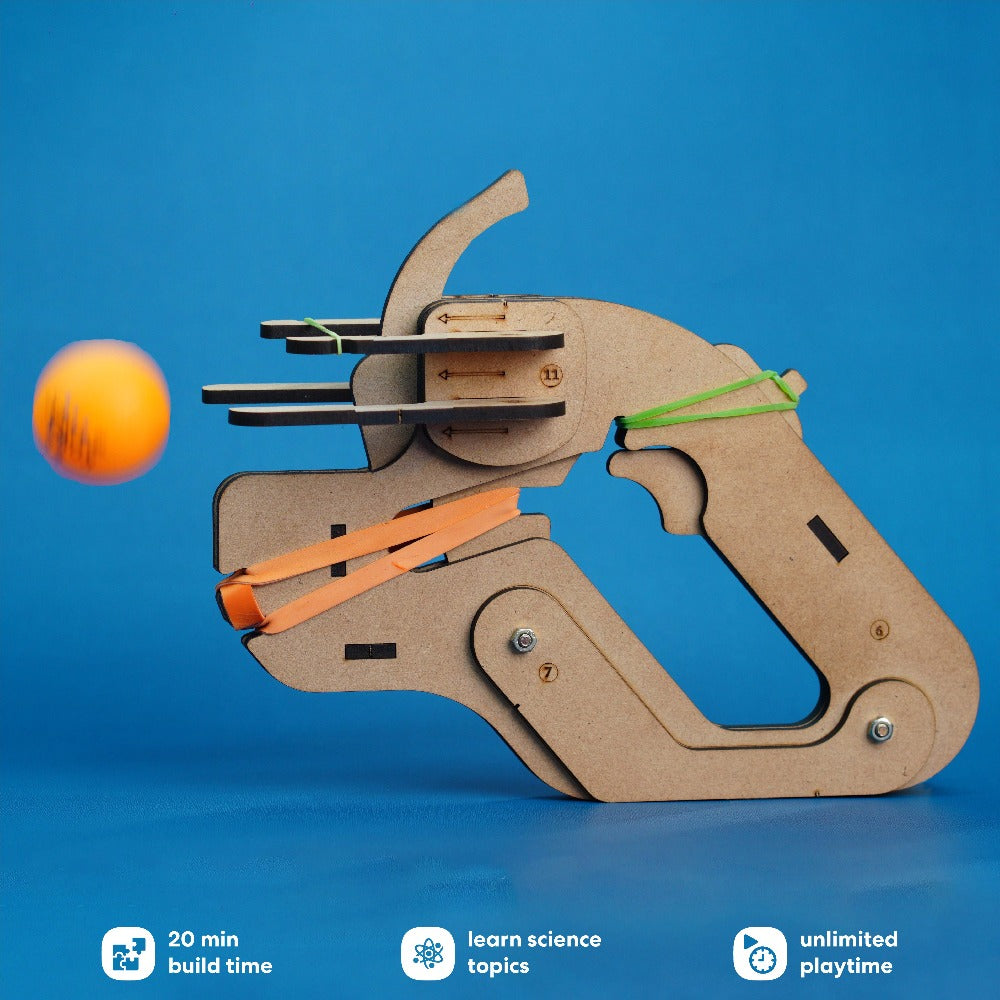 Buy DIY Ball Shooter STEM Kit - Toy Gun Building Set (8-15 Years) on ...