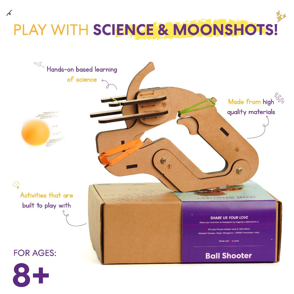 Buy DIY Ball Shooter STEM Kit - Toy Gun Building Set (8-15 Years) on ...