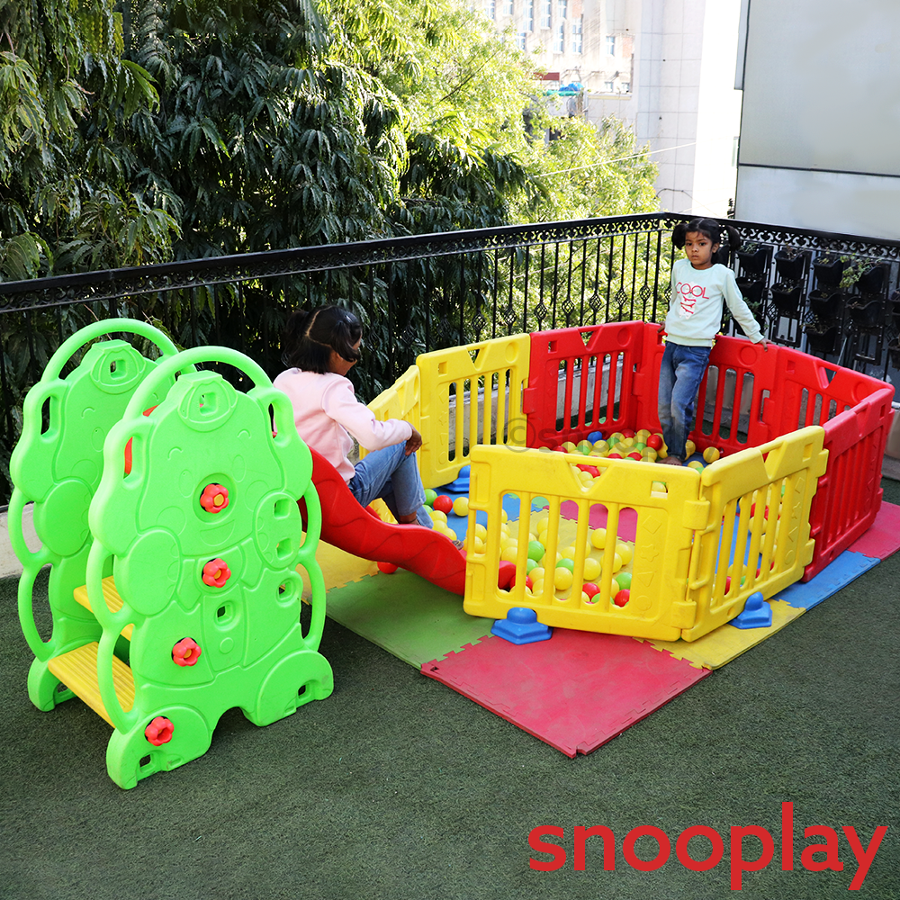 Buy 8 Fence Big Ball Pool with 1000 Balls & Slide (3-10 Years) on ...