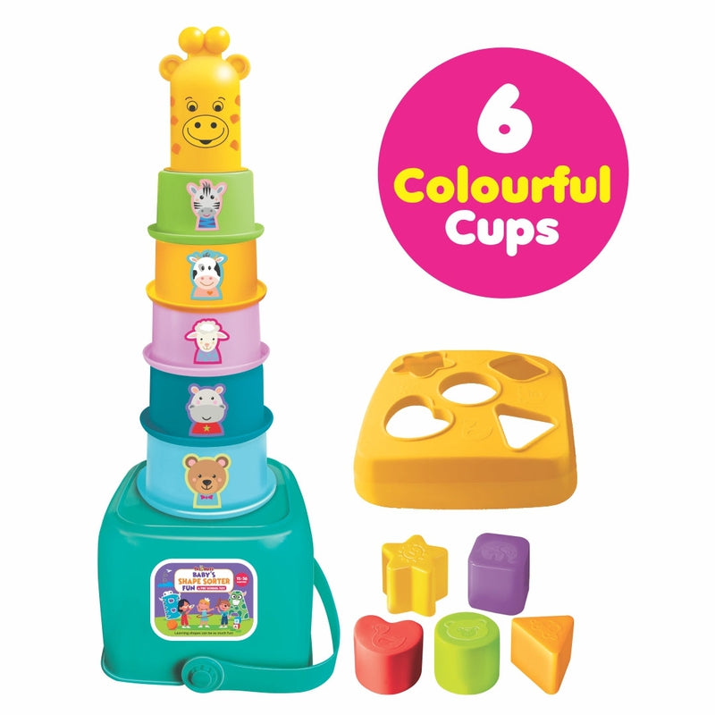 Buy Cuppy Shappy - All in 1 Sorting Stacking Nesting Cups Shapes ...
