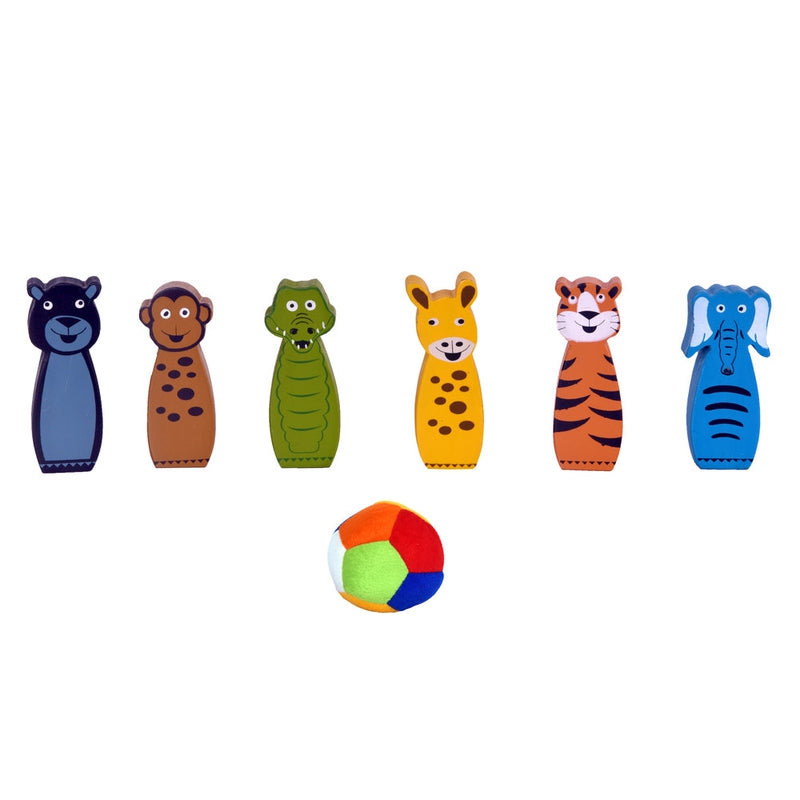 Buy Jungle Wooden Bowling Game (3-8 Years) on Snooplay India