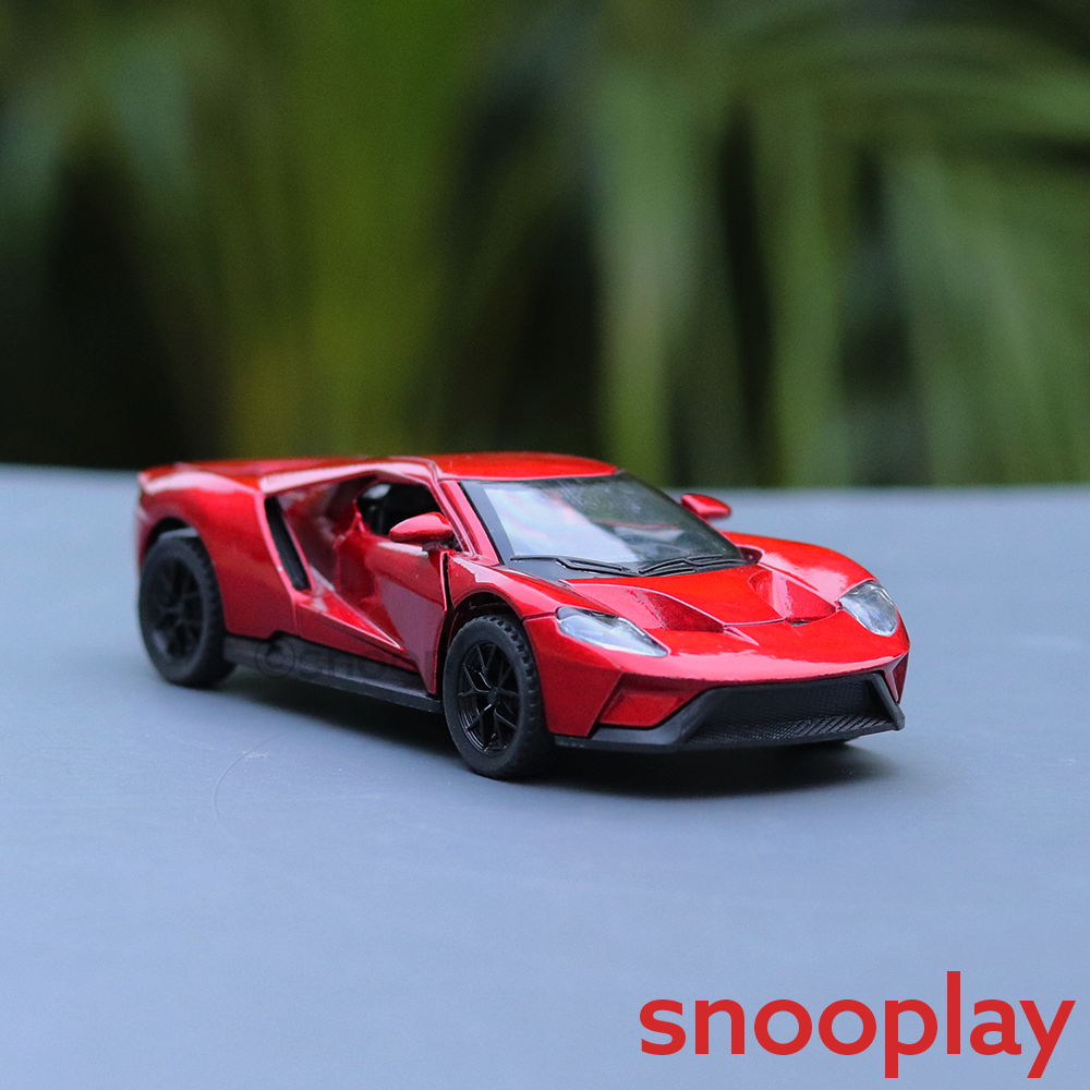 Resembling Ford GT Diecast Car - Pullback, Openable Parts, Light & Sou ...