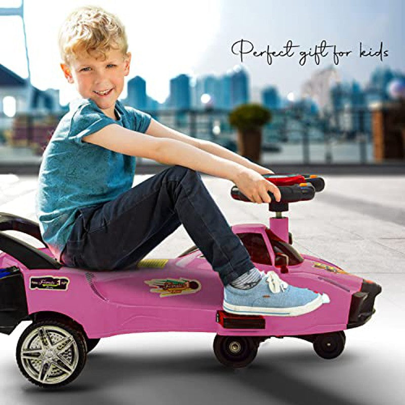 Magic Ferrari Push Ride On - 360 Degree Rotating Wheels, Steering Whee ...