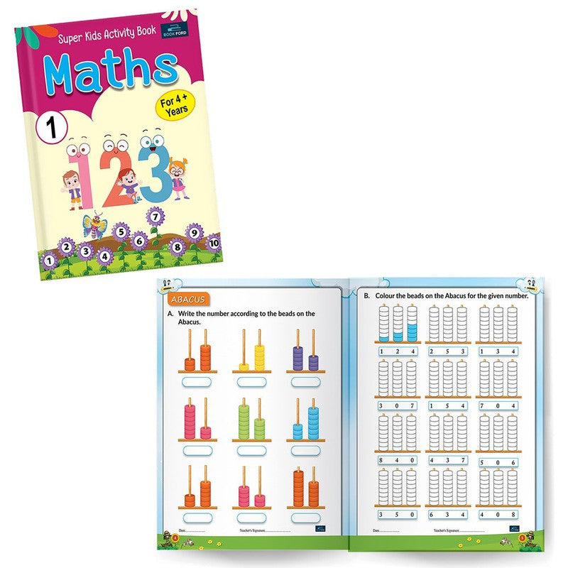 Super Kids Activity Book - Maths Part - 1 For Children – Snooplay